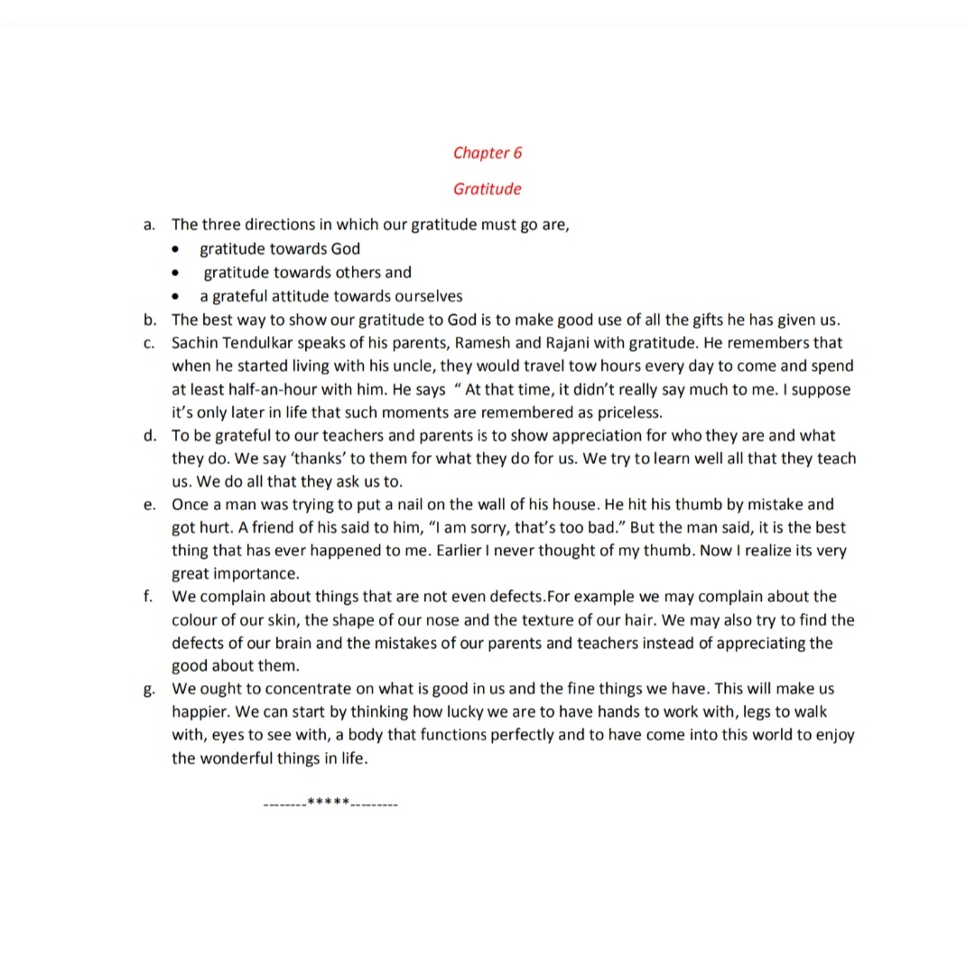 Moral Science - Moral Science - Notes - Teachmint