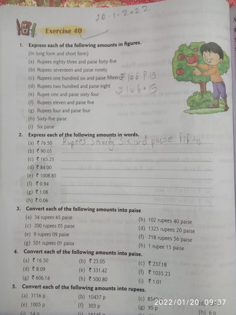 Exercise 40&41 - Maths - Assignment - Teachmint