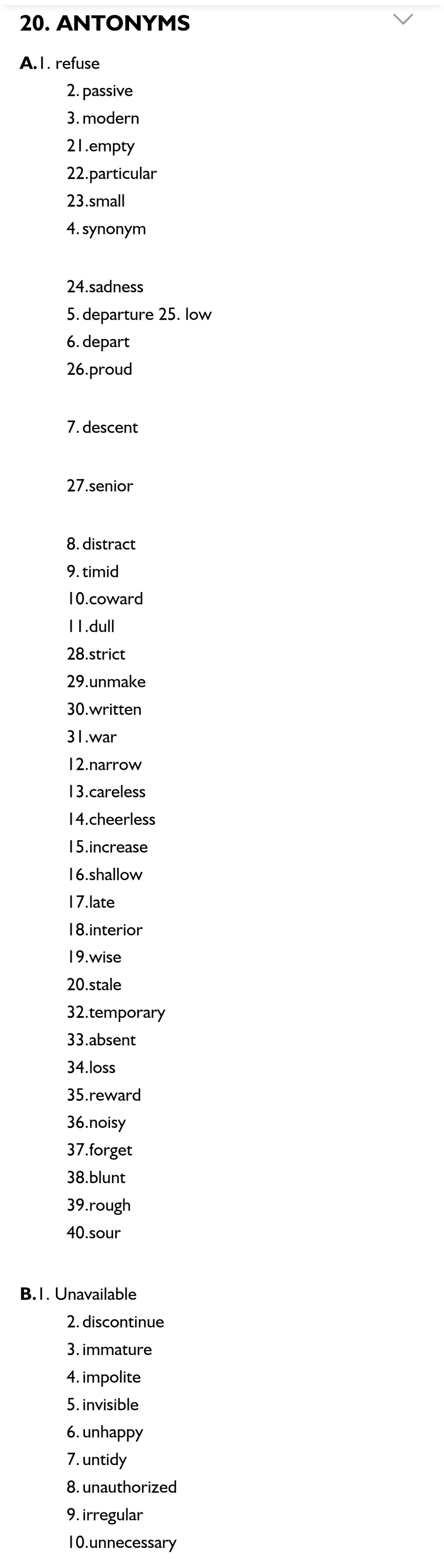Chapter 20 - English - Notes - Teachmint