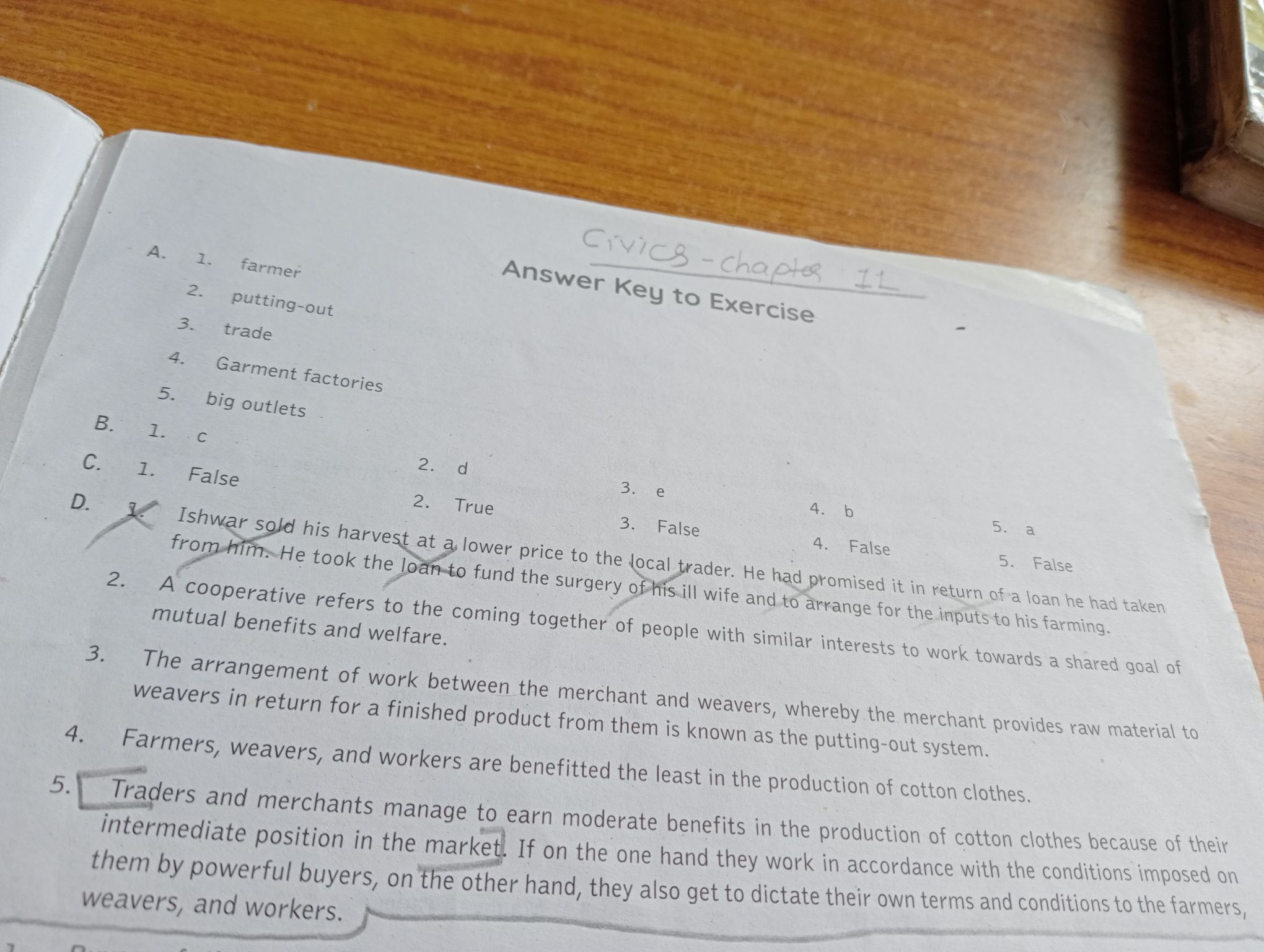 Civics Chapter 12 - Sst - Assignment - Teachmint
