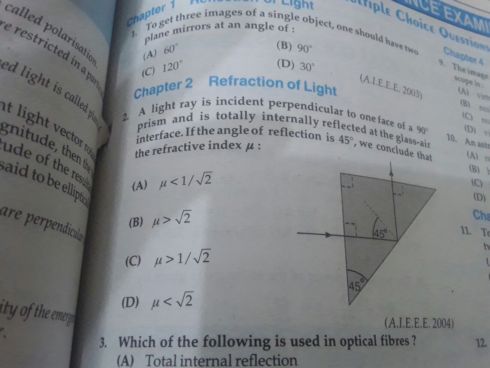 Refraction of light - Physics - Assignment - Teachmint