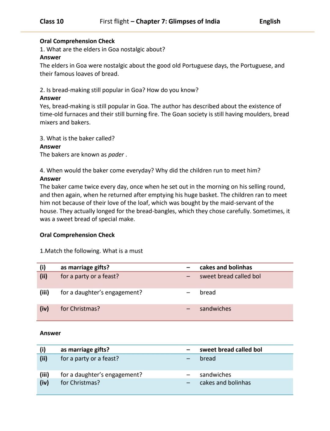 Lesson 7 Part 1 - English - Assignment - Teachmint