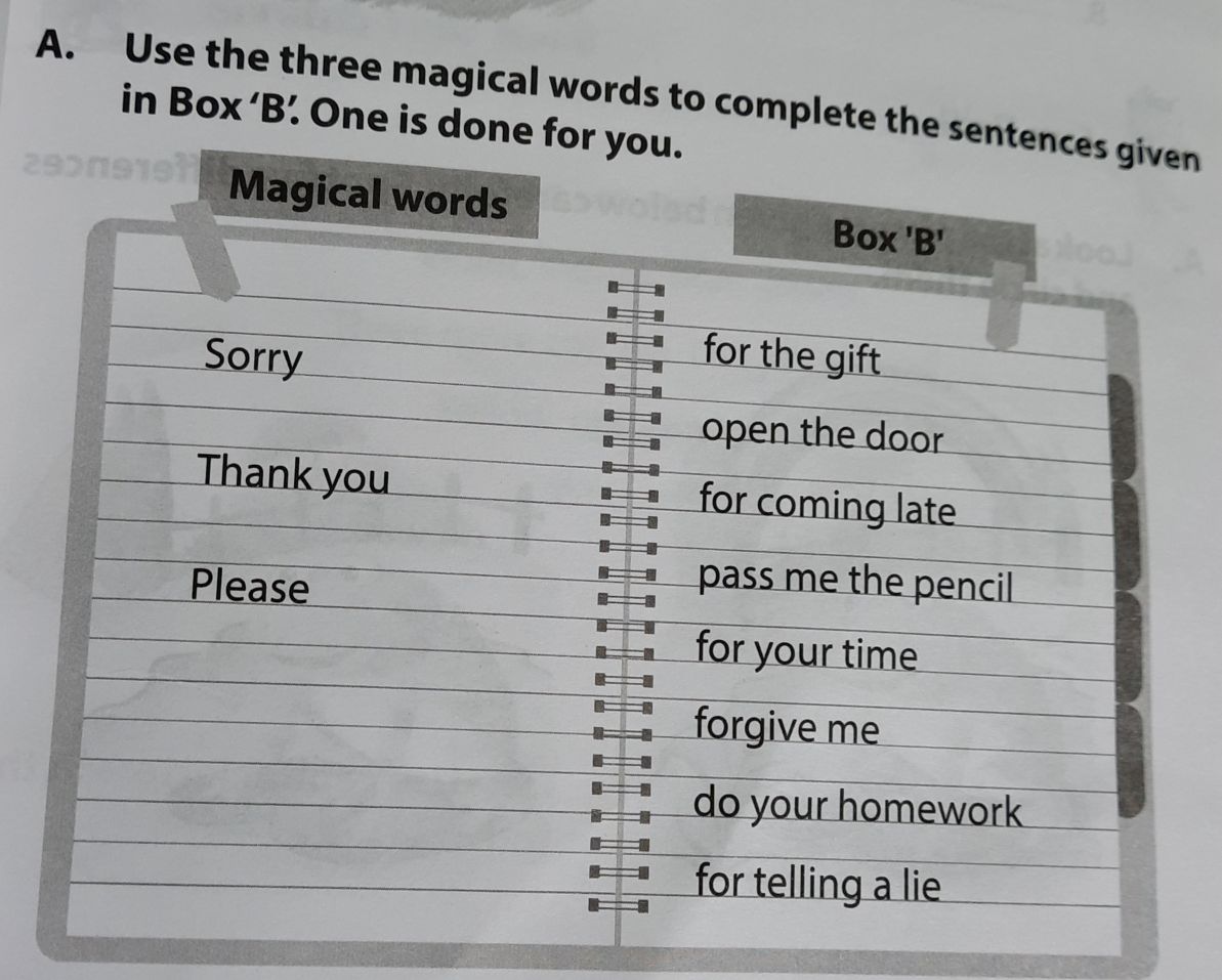Frame Sentences - English - Assignment - Teachmint