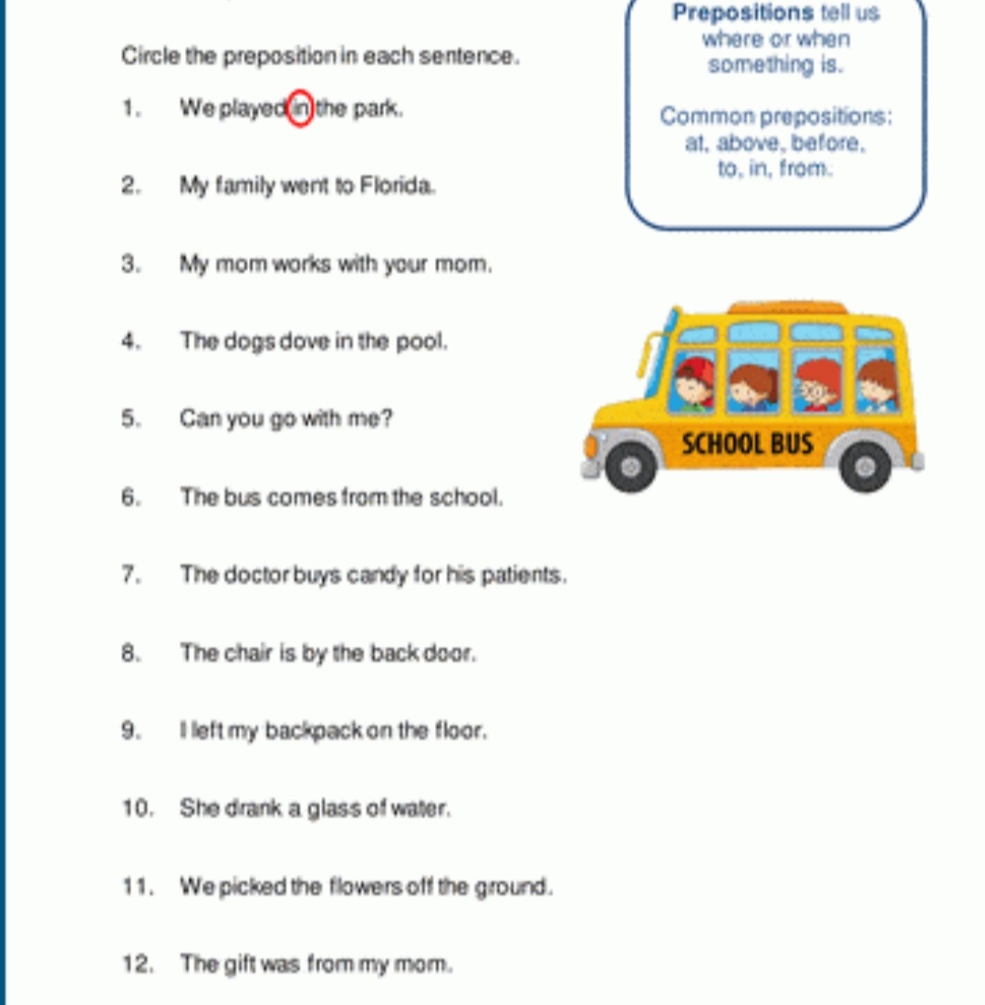 Prepositions - English - Notes - Teachmint