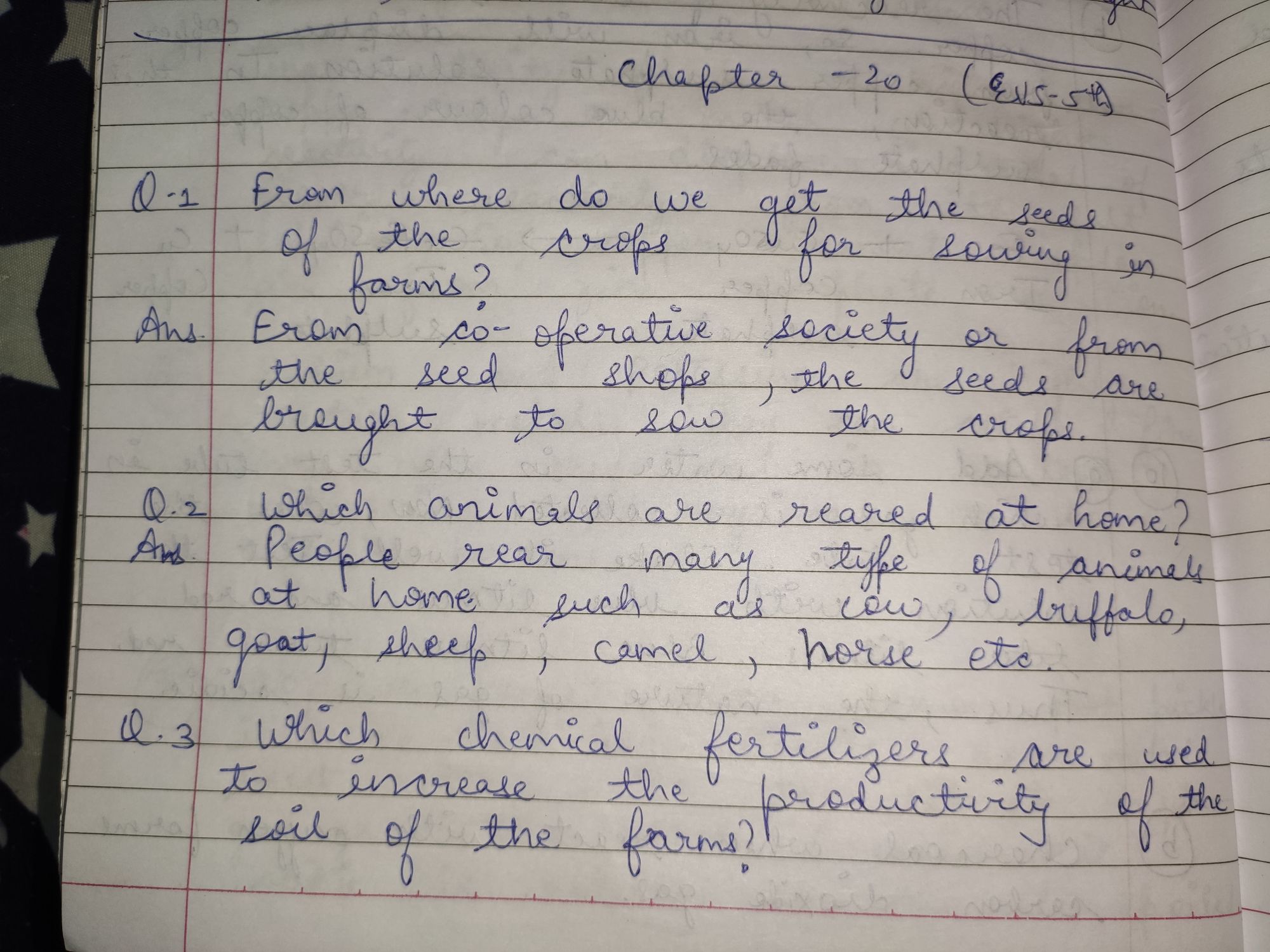 Chapter 20 - Environmental Studies (EVS) - Assignment - Teachmint