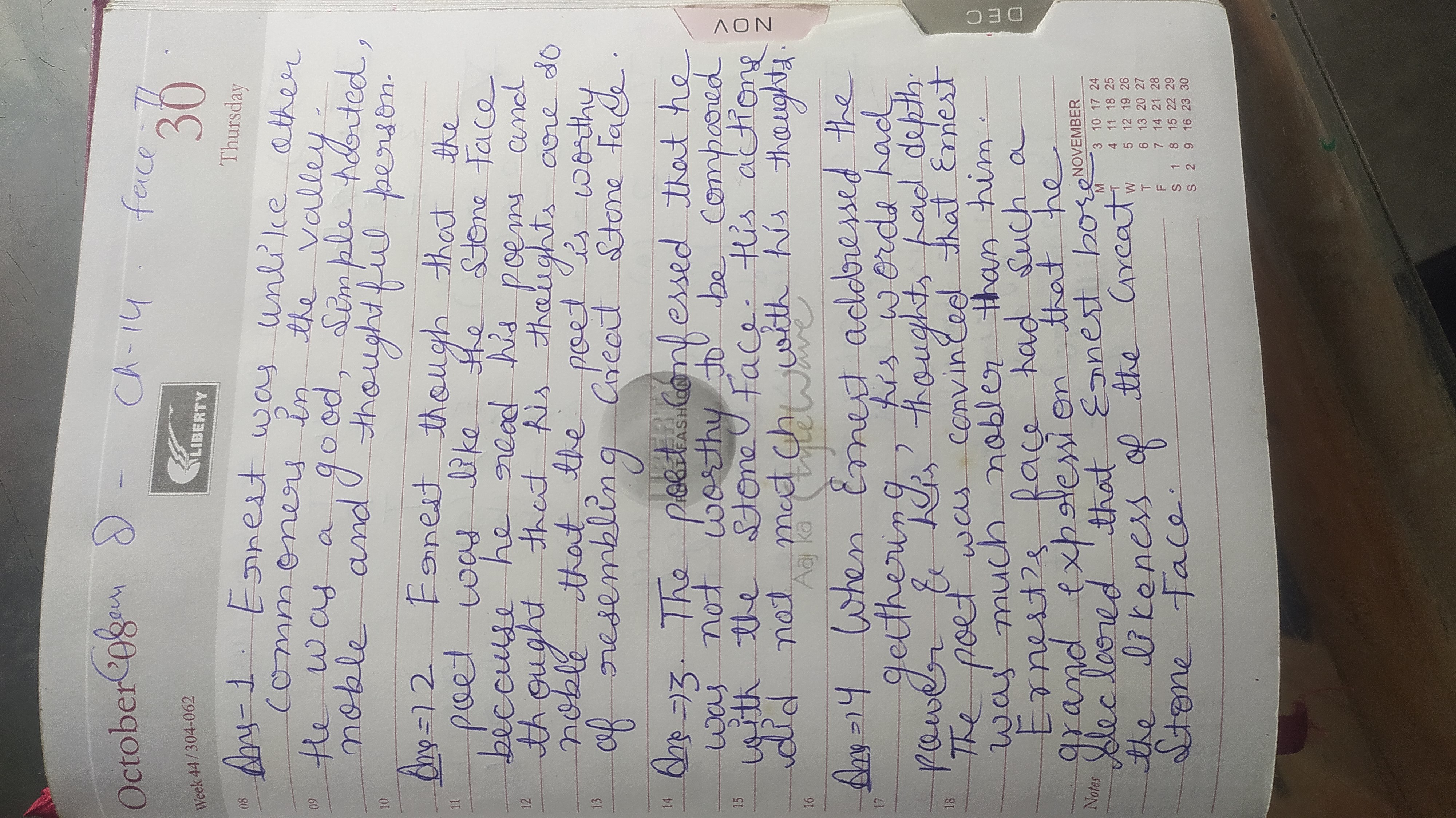 Chapter 14 - English - Notes - Teachmint