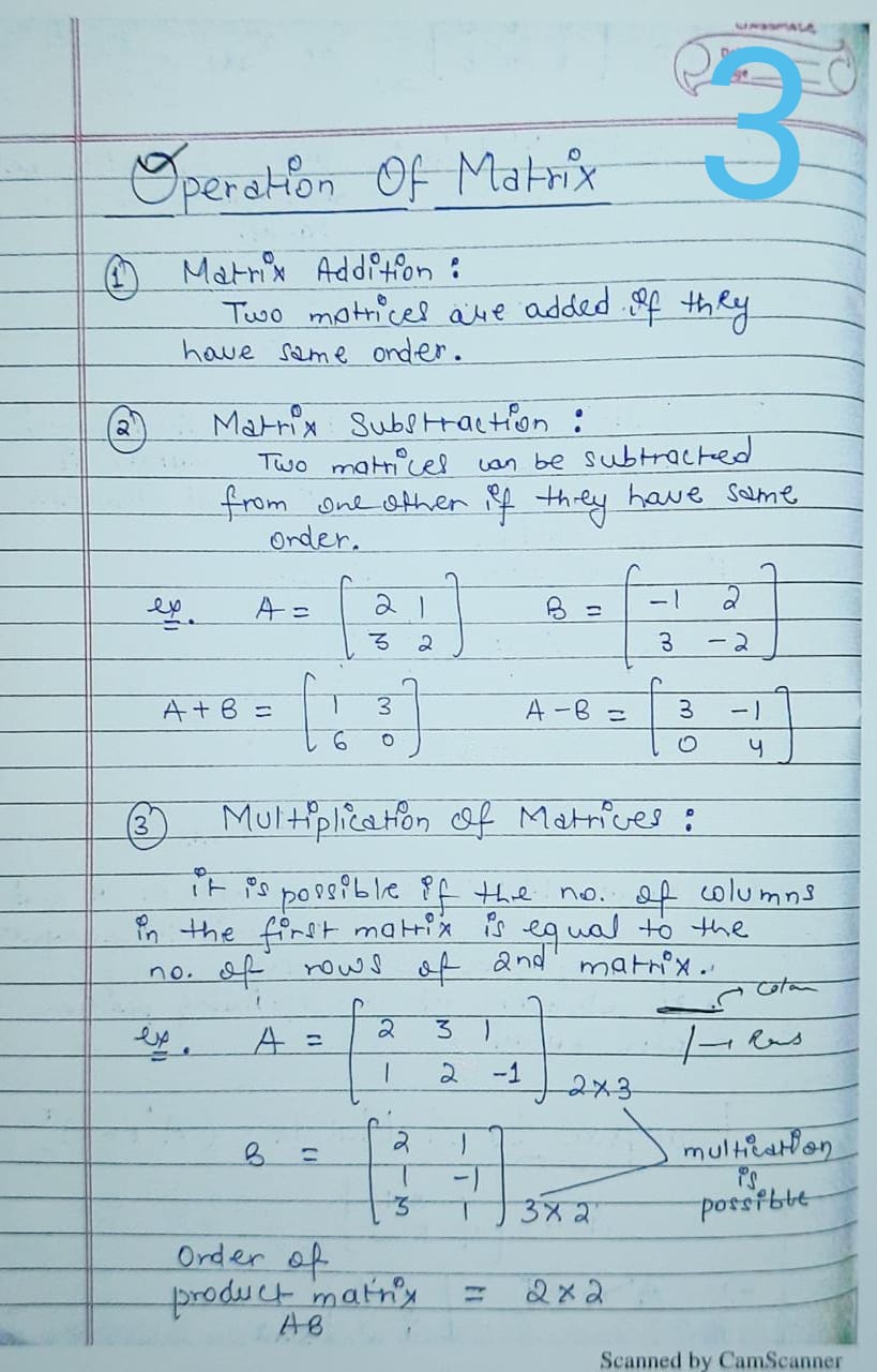 3 - Maths - Notes - Teachmint