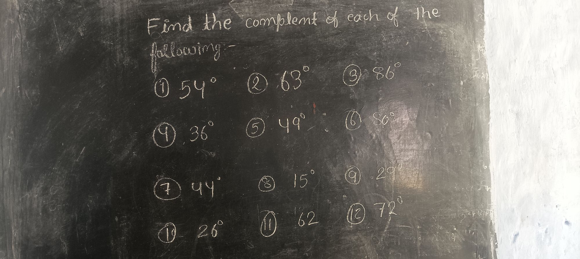 Complentry Angles - Science - Assignment - Teachmint