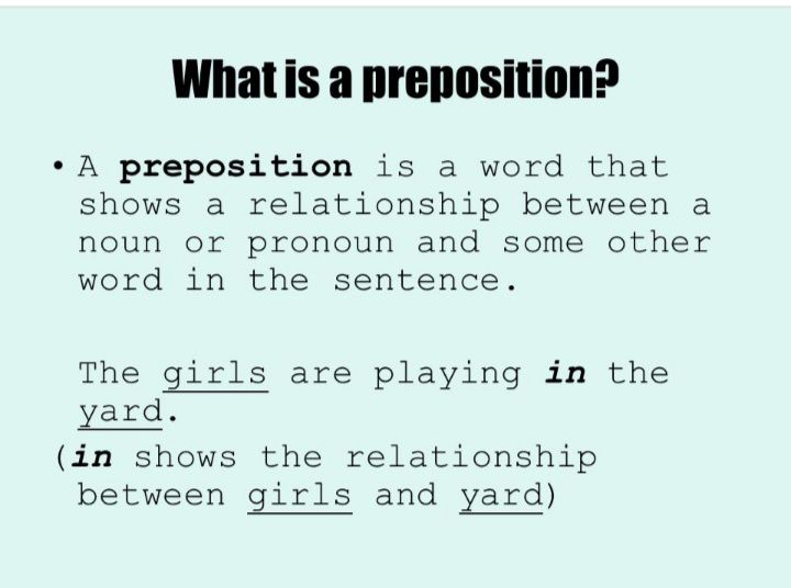 Preposition - English - Assignment - Teachmint