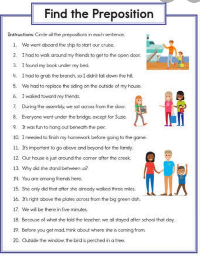 Prepositions - English - Notes - Teachmint