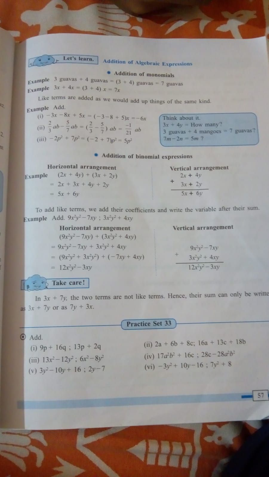Algebraic Expression - Maths And Science - Assignment - Teachmint