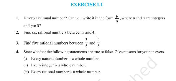 Number Line - Mathematics - Assignment - Teachmint