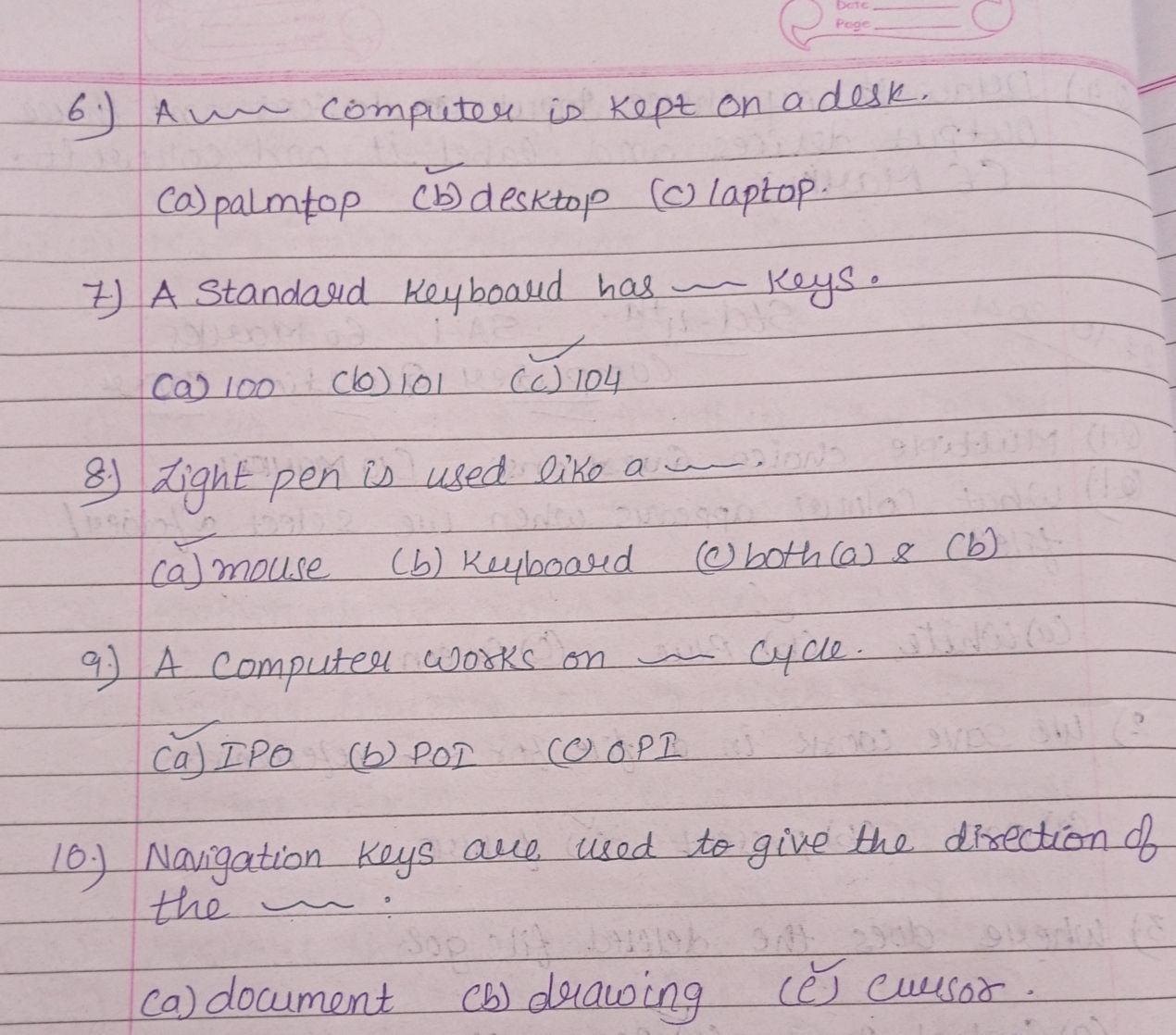 Computer Worksheet 13-10-2021 - Evs - Assignment - Teachmint