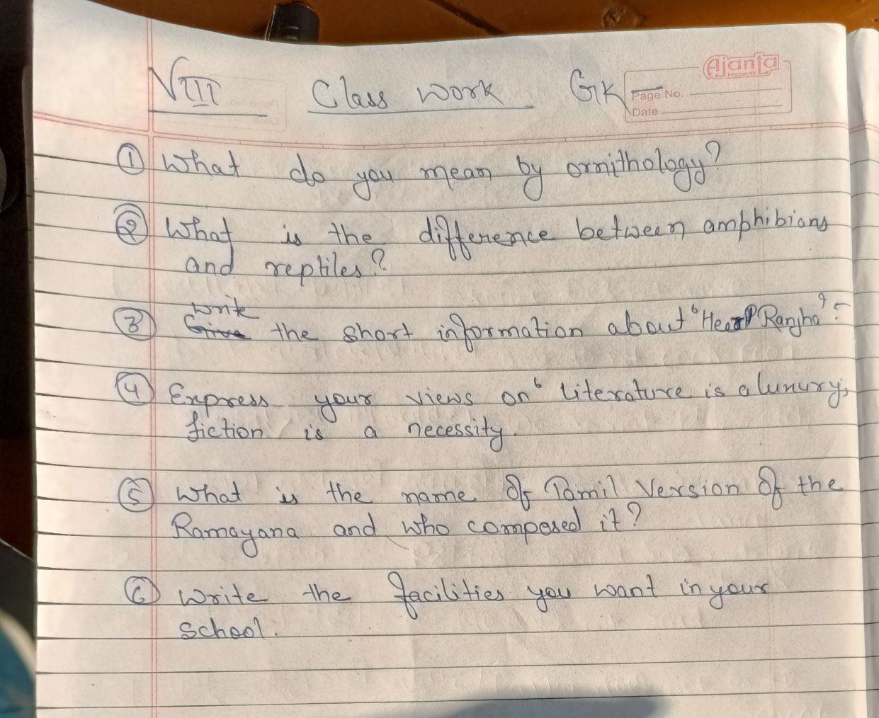 Gk - General Knowledge - Assignment - Teachmint