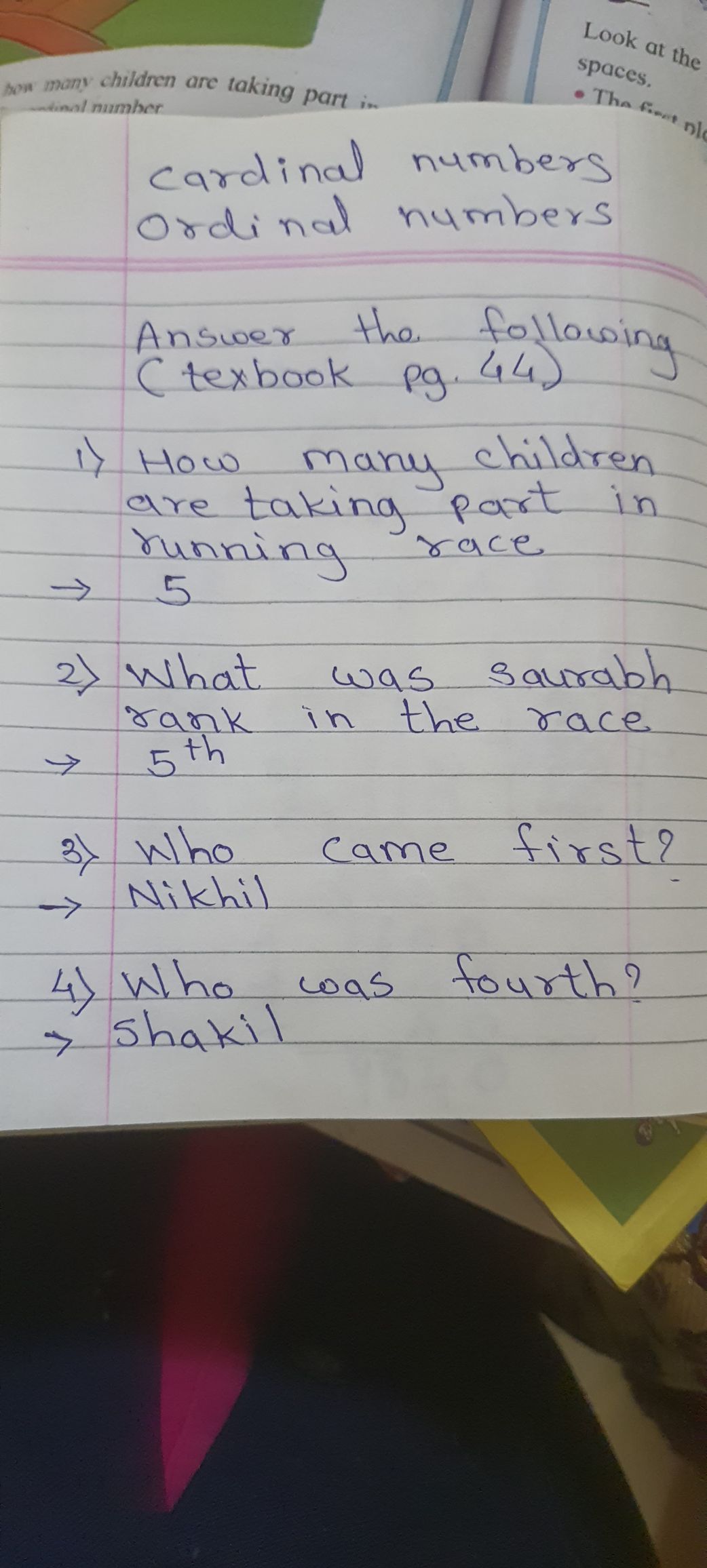 Cardinal and Ordinal Number - Mathematics - Assignment - Teachmint