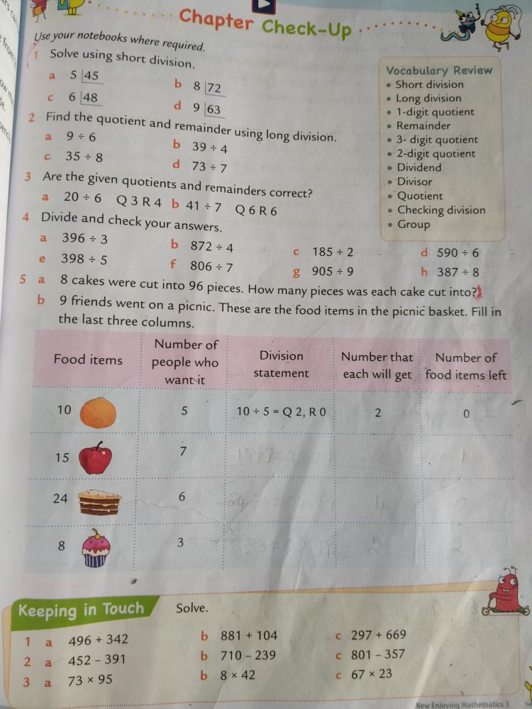 Division (Revision) - Maths - Assignment - Teachmint