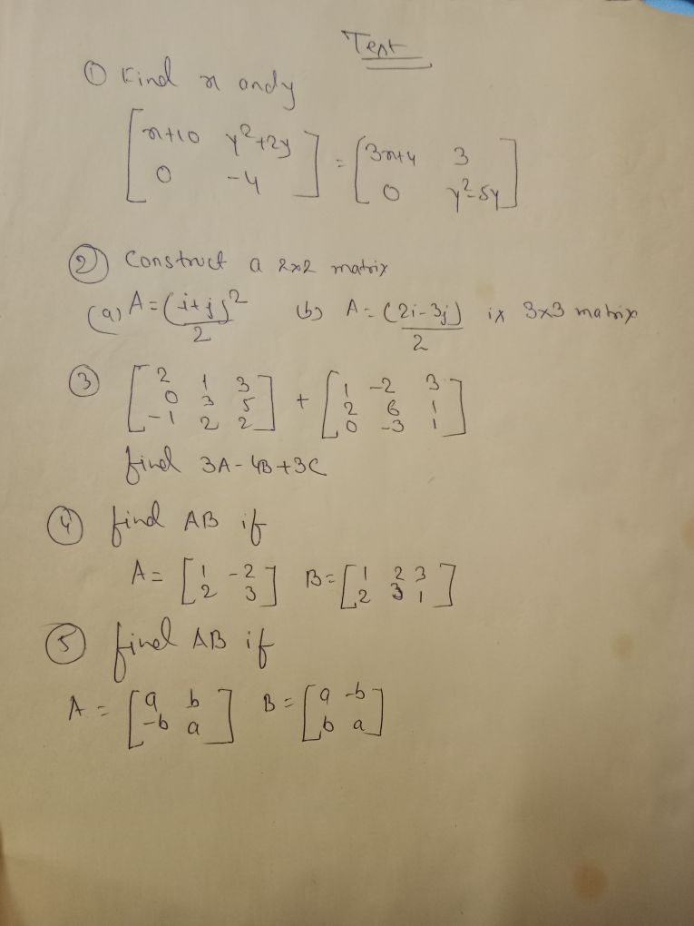 Matric - Maths - Subjective Test - Teachmint