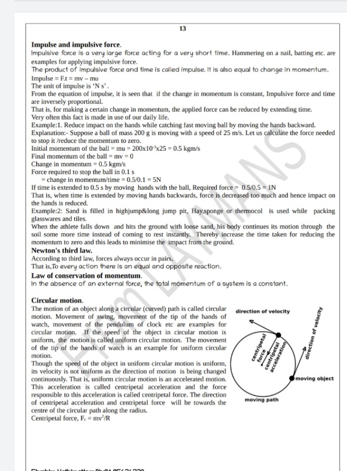 Physics Unit 3 - Physics and Chemistry - Notes - Teachmint