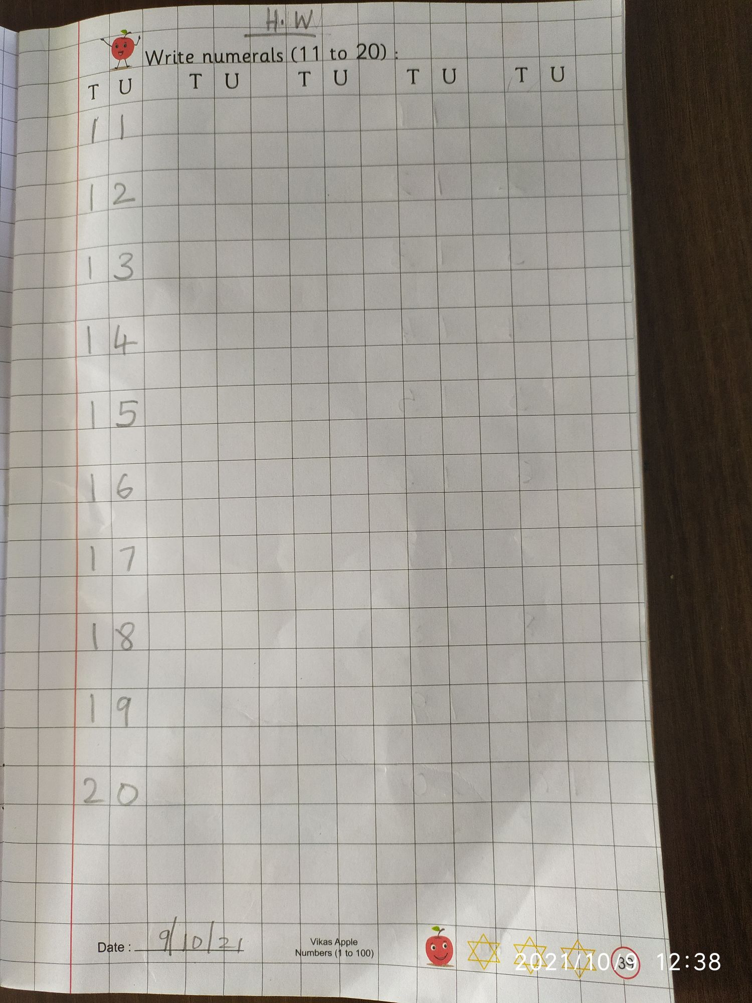 Maths Activity Book H.W - Drawing& Colouring/Act - Notes - Teachmint