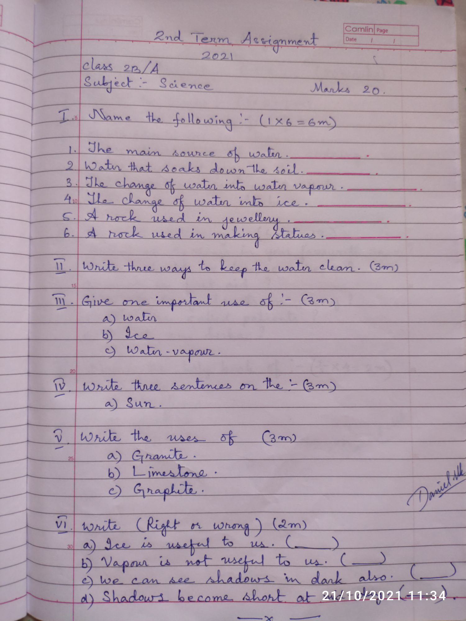 Science - Science - Notes - Teachmint