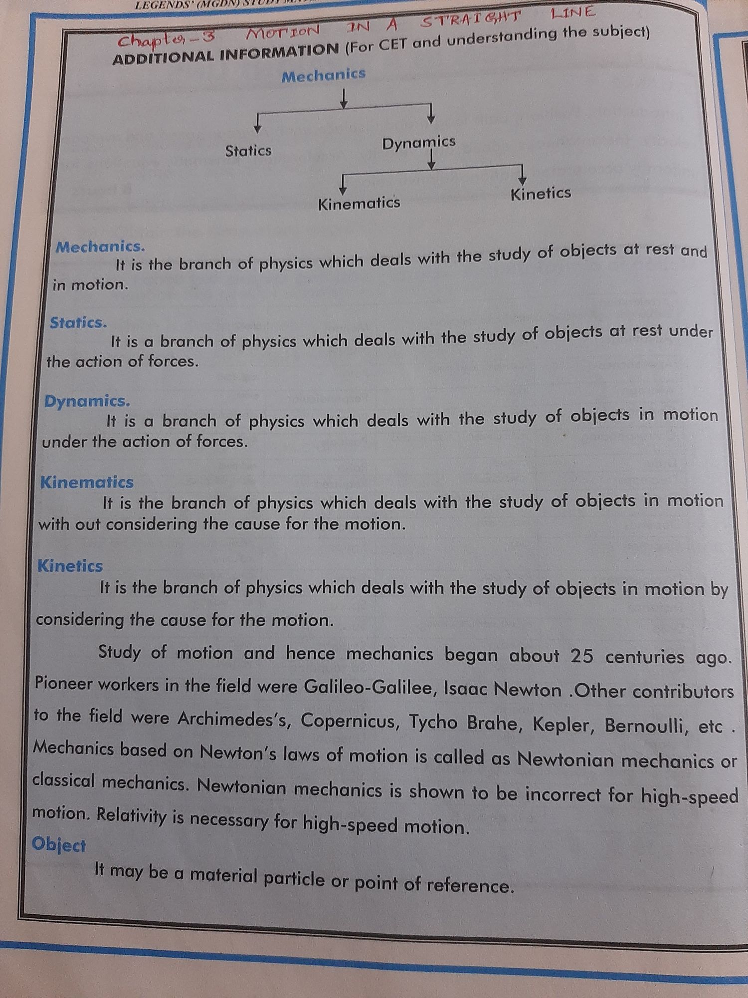 chapters 3 - Physics - Notes - Teachmint