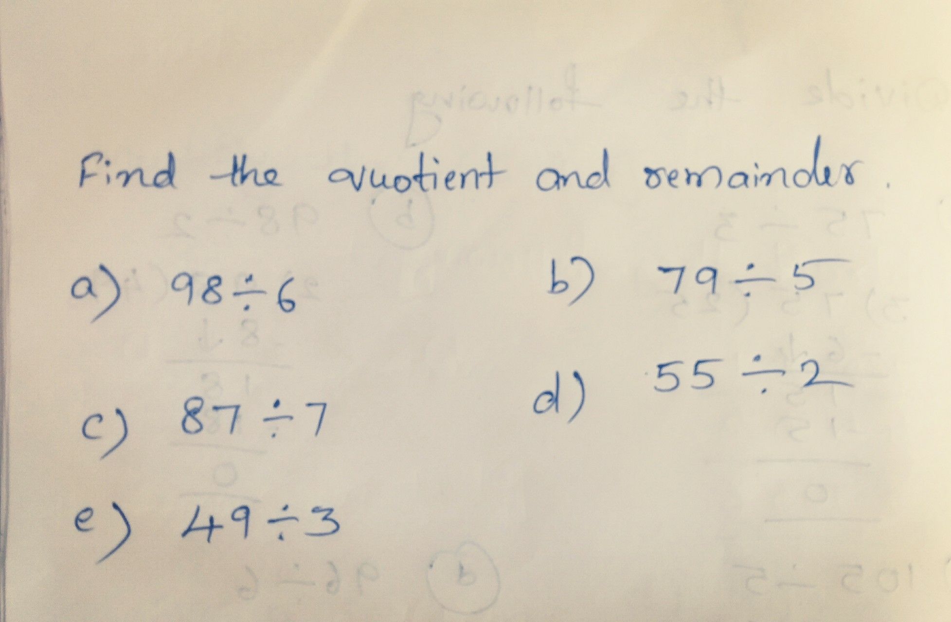 Divisions - Maths - Assignment - Teachmint