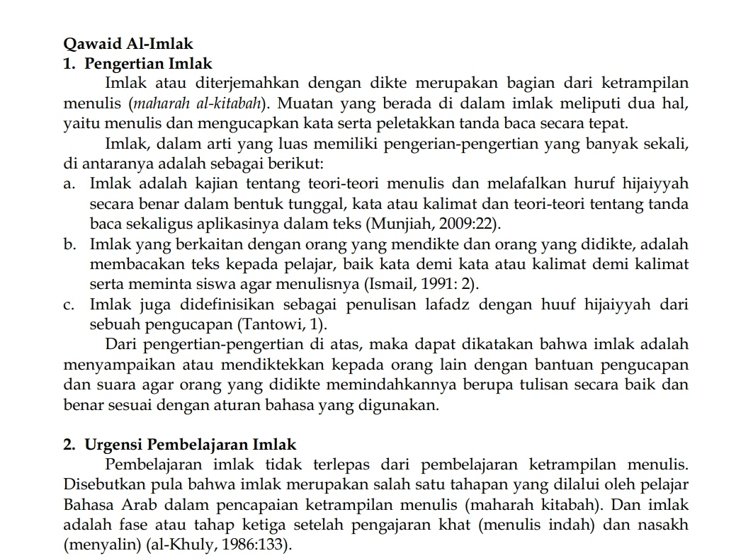 Pengertian - Khot....W Imla' - Notes - Teachmint