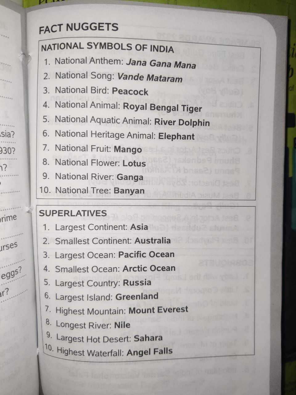 Superlatives - General Knowledge - Assignment - Teachmint