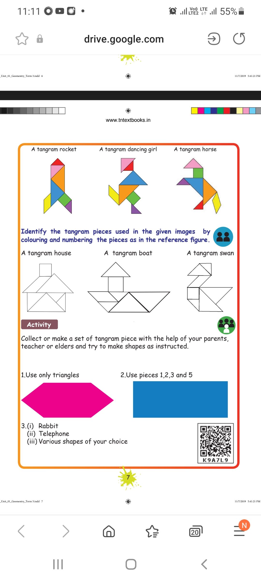 Tangrams - Maths - Assignment - Teachmint