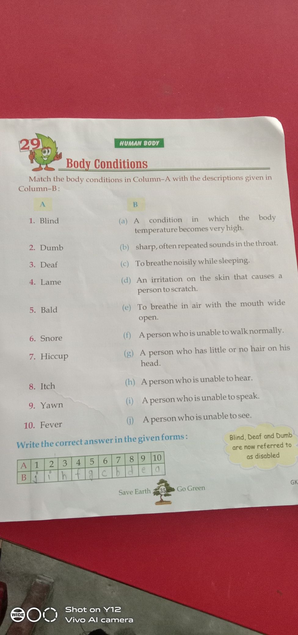 Human Body - Gk - Assignment - Teachmint