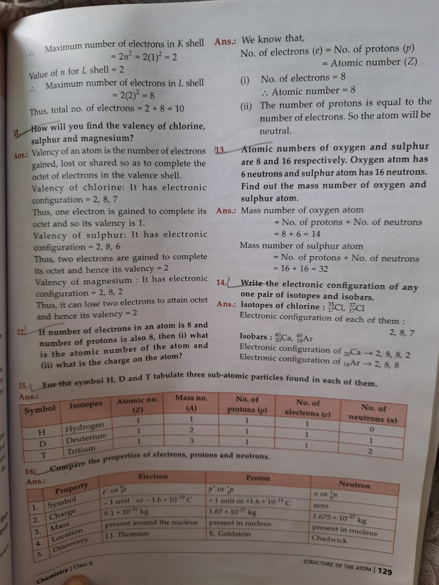Que Ans - Chemistry - Assignment - Teachmint