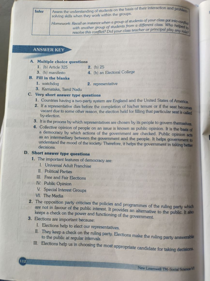 Chapter 4 Answer Key 1 - Kannada - Notes - Teachmint