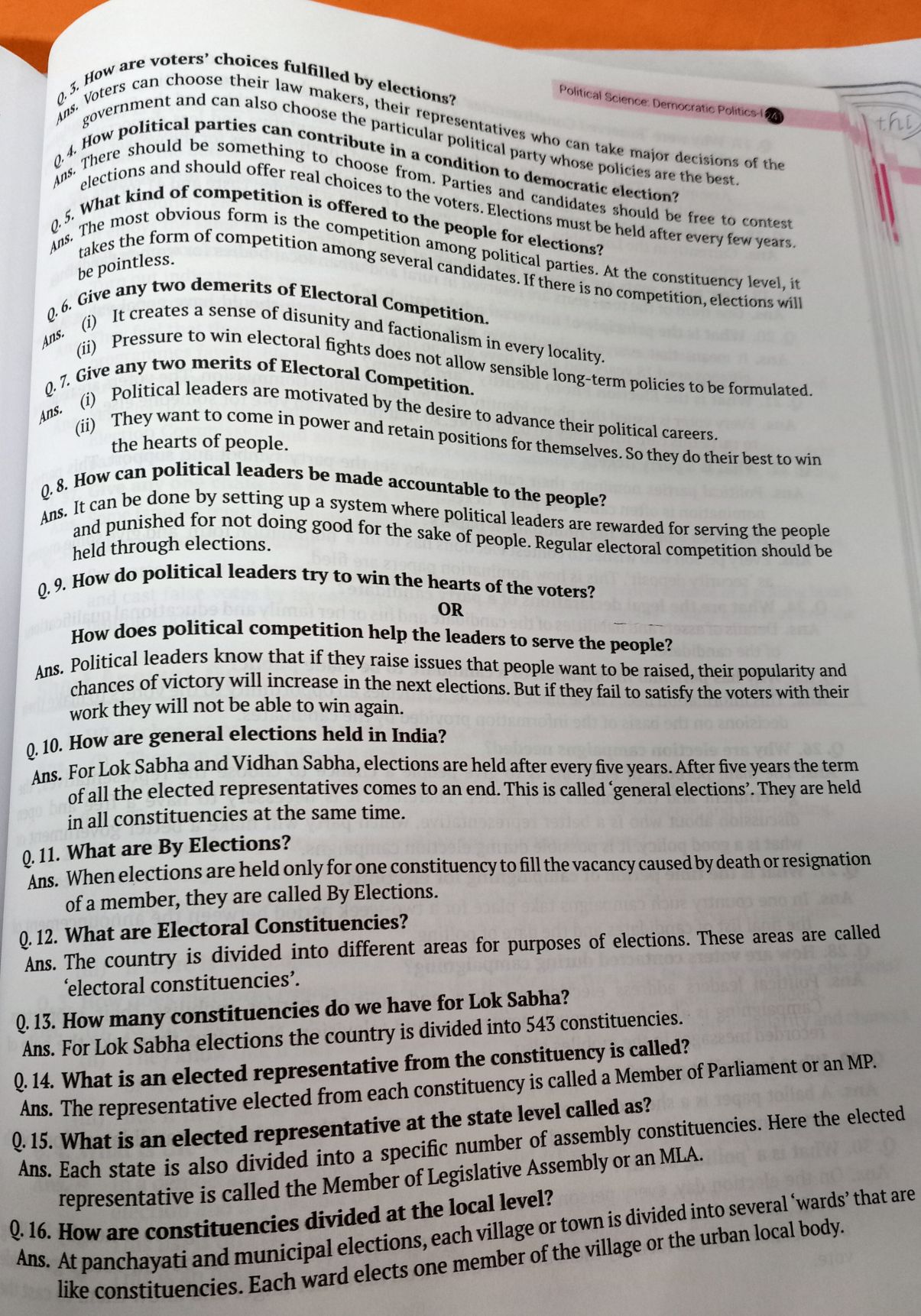 Chapter -3 Civics - Social Science - Assignment - Teachmint