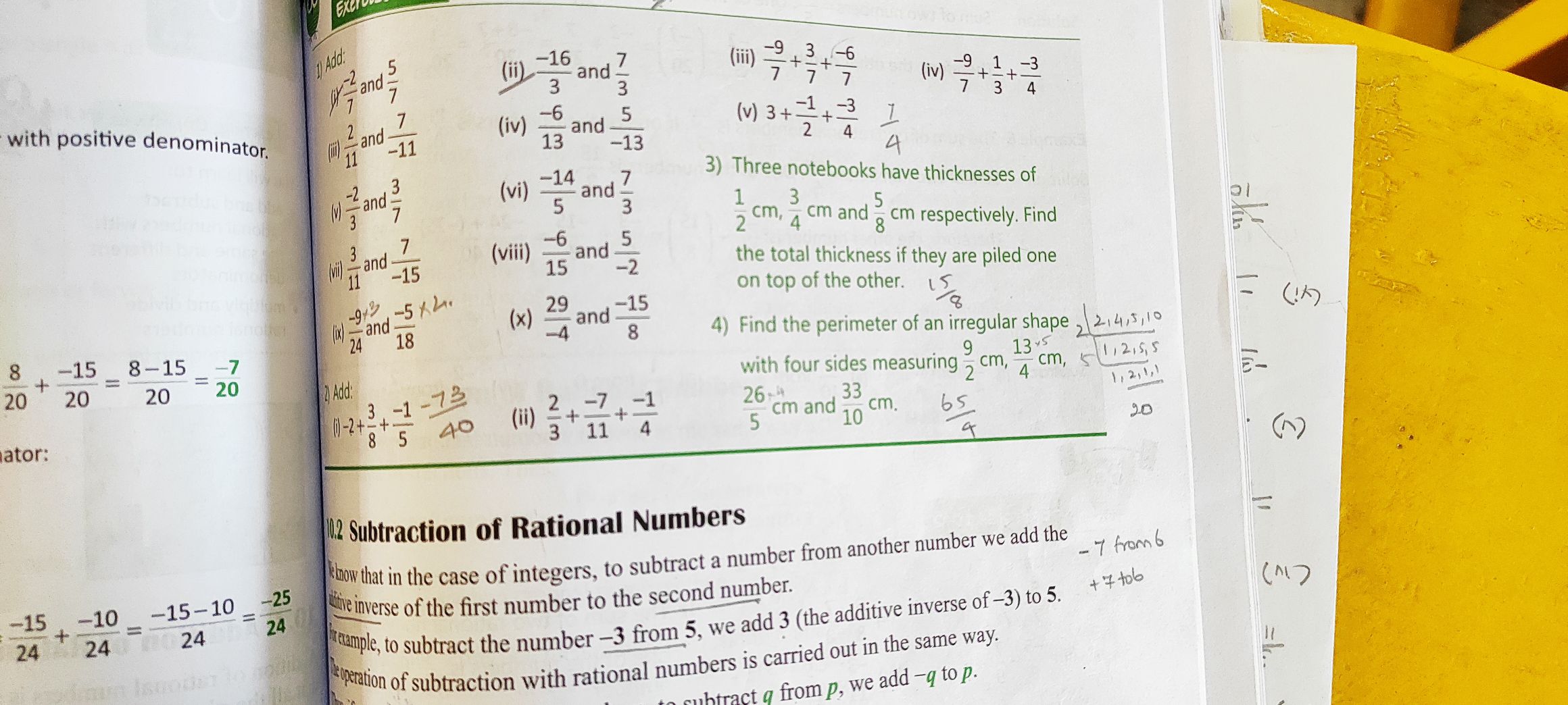 Operation On Rational Numberd - Maths - Assignment - Teachmint