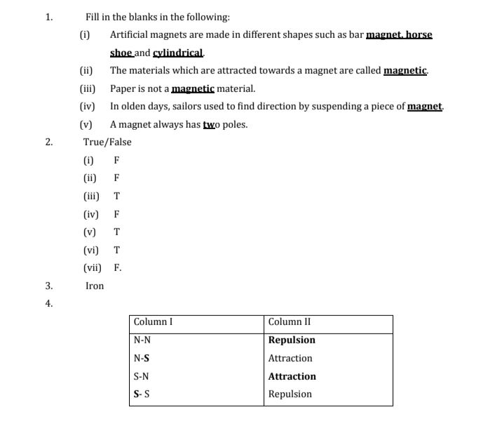 Fun With Magnets - Science - Assignment - Teachmint