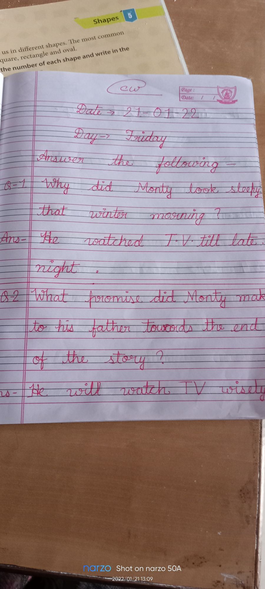 Moral Science - Gk/Art - Assignment - Teachmint