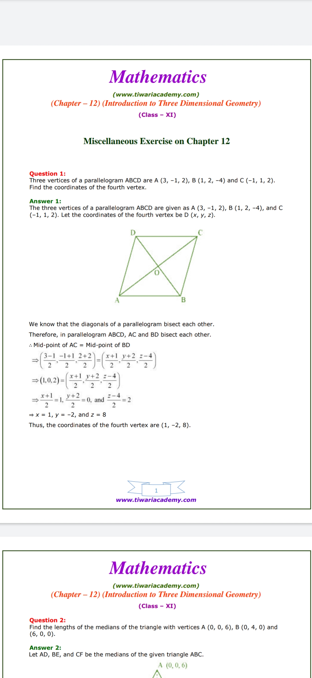 Q1 - Maths - Notes - Teachmint