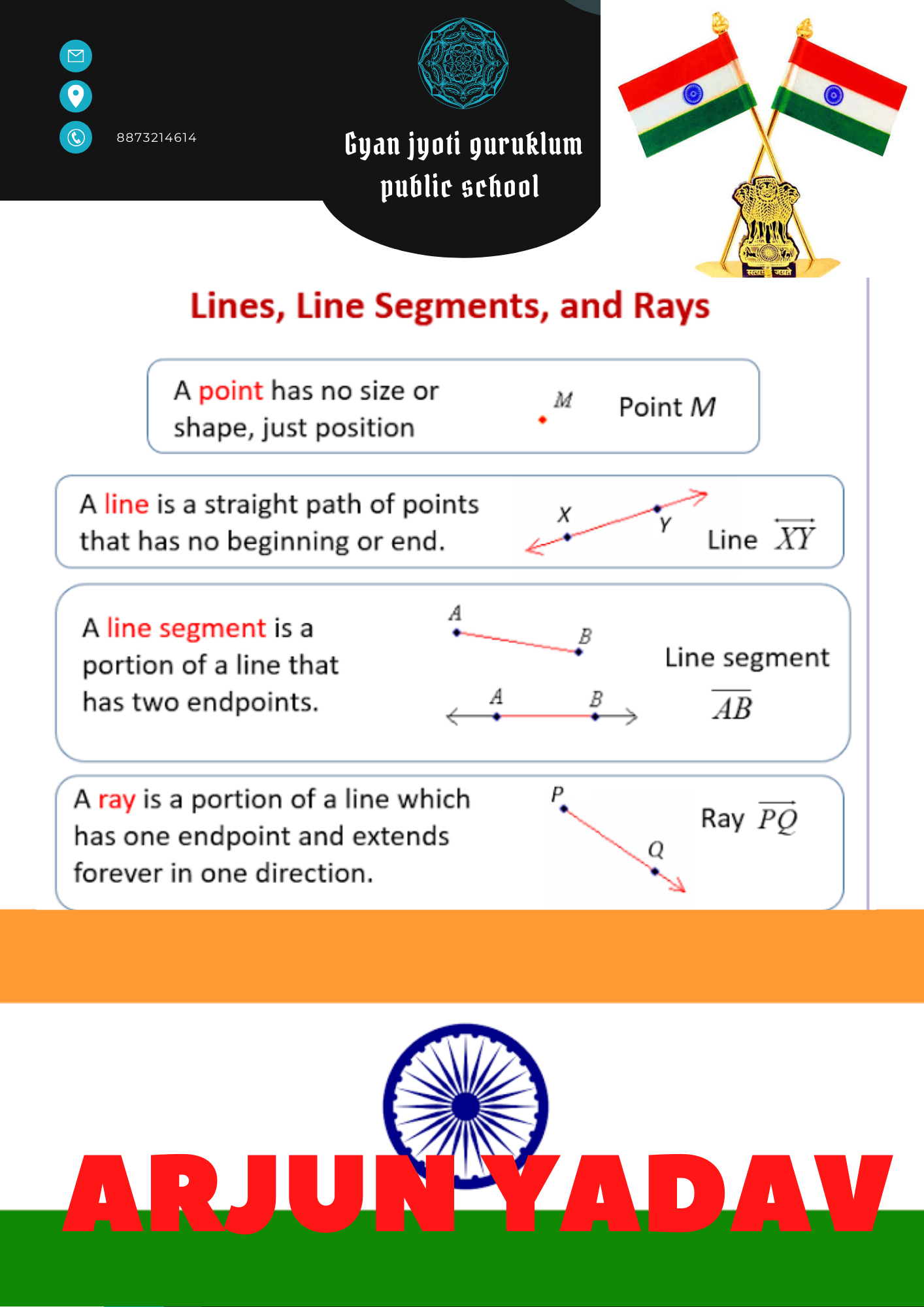 Line Ray $ Linesegment - MATHEMATICS - Notes - Teachmint