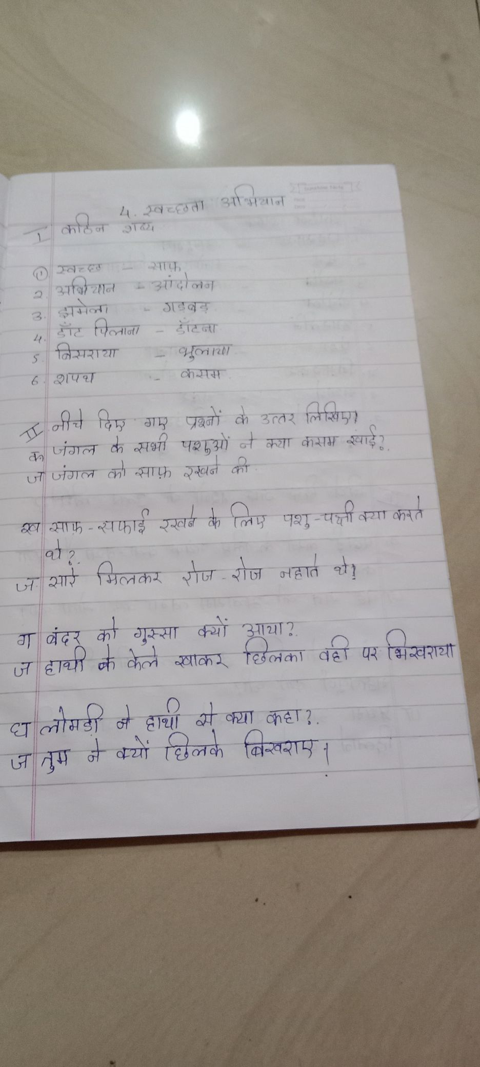 Lesson 4 - Hindi - Notes - Teachmint