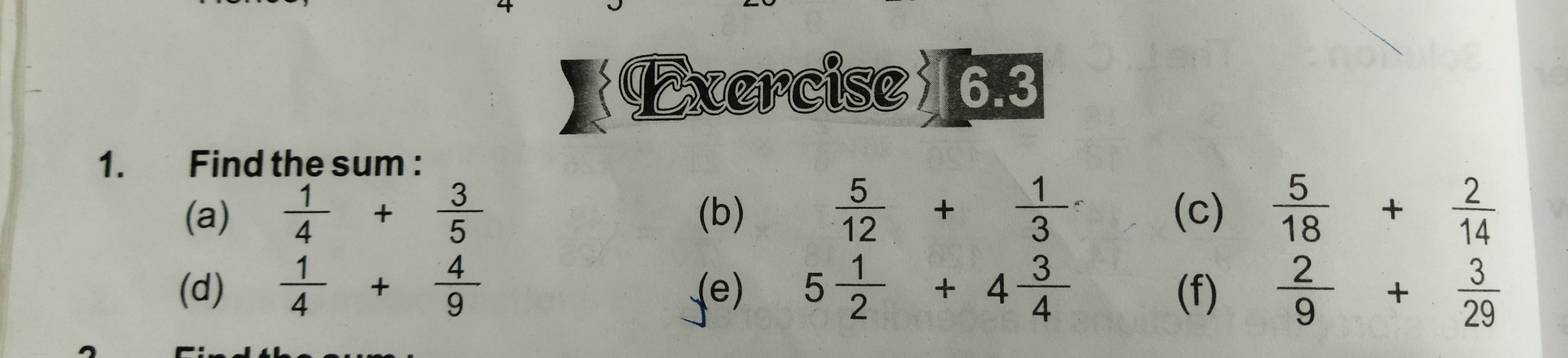 Find the Sum. - Maths - Assignment - Teachmint