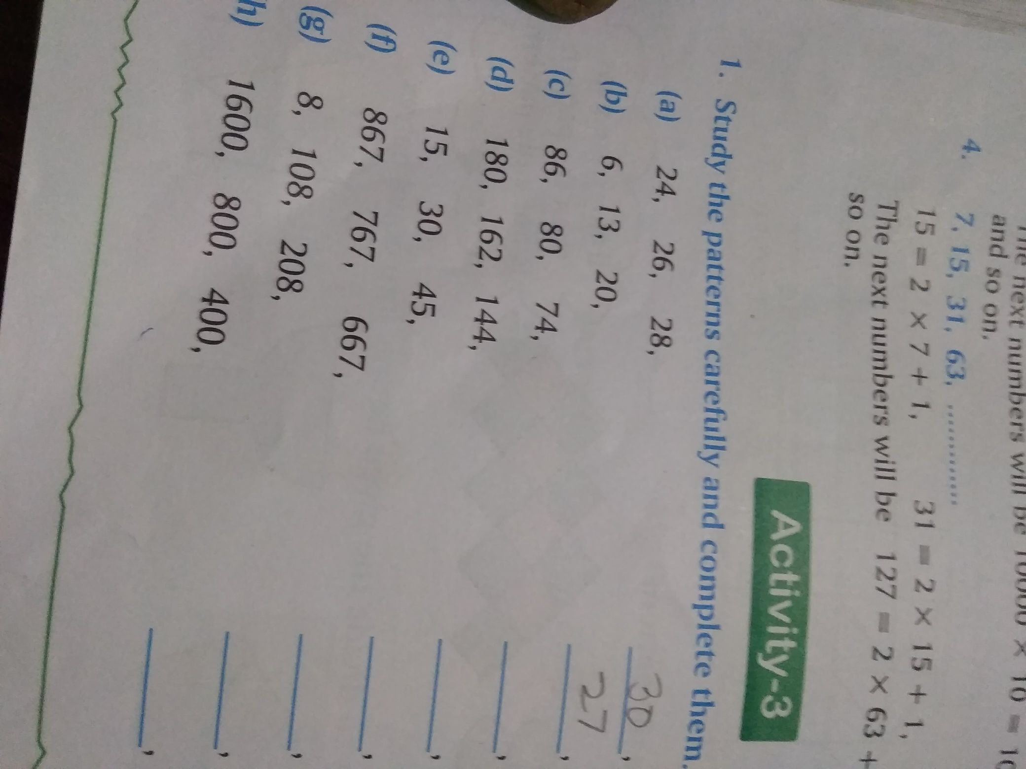 Activity 3 - Maths - Assignment - Teachmint