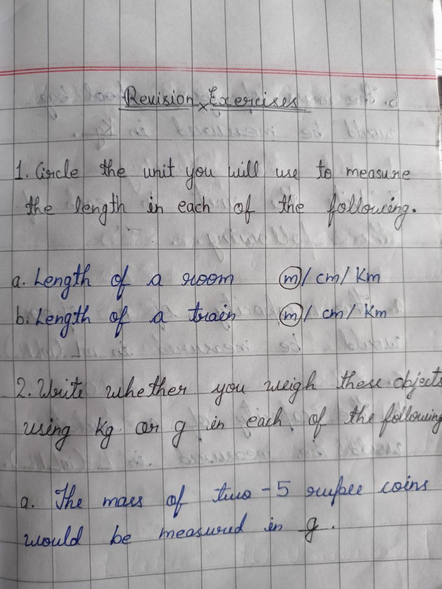 Revision Exercises - Maths - Assignment - Teachmint