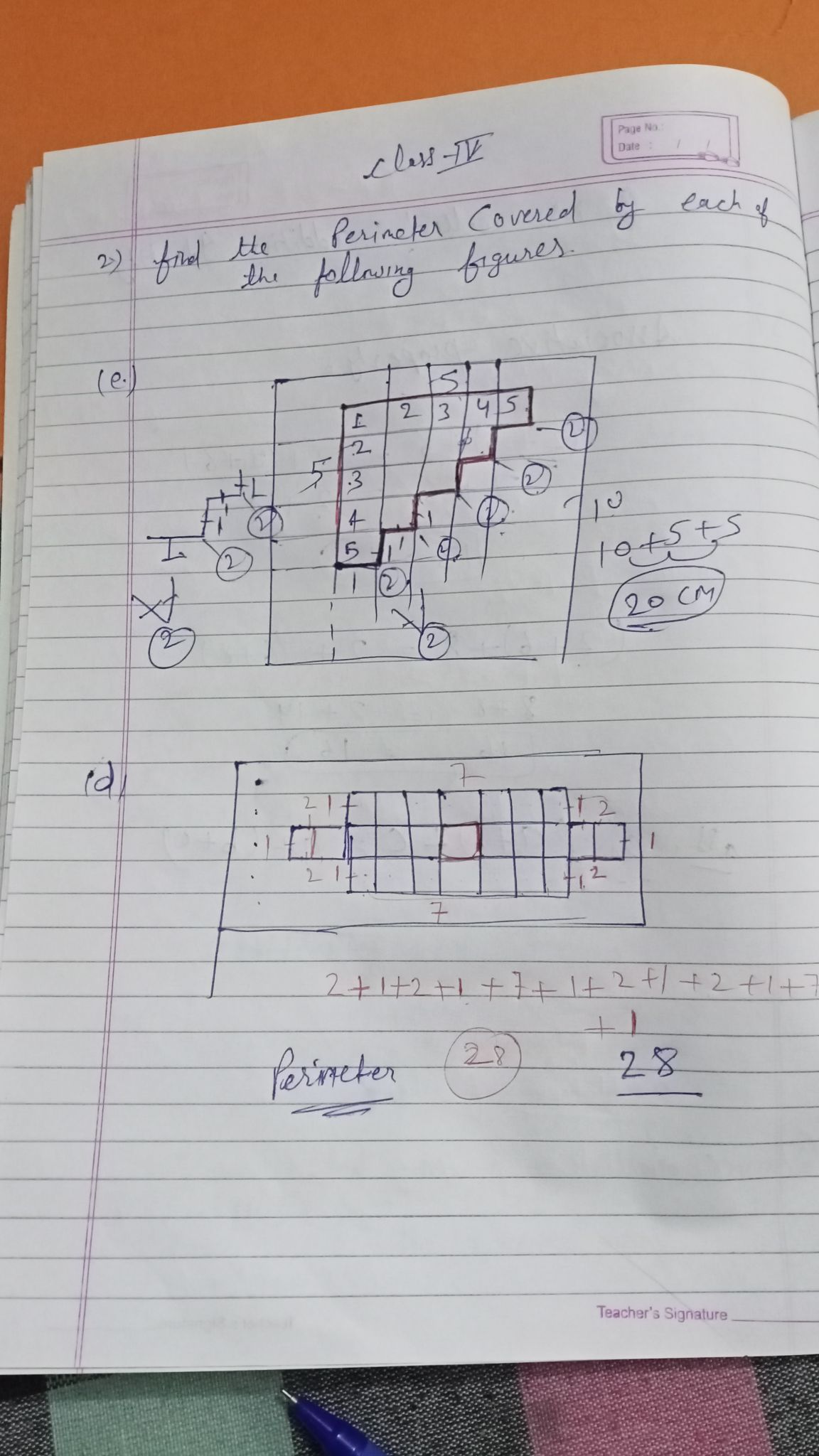 Area & Perimeter - Maths - Assignment - Teachmint