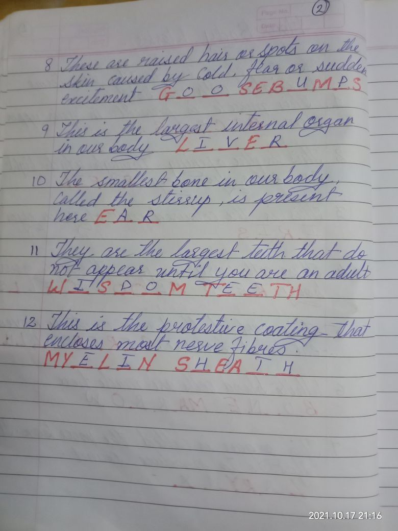 How Body Works Pg 2 - General Knowledge - Notes - Teachmint