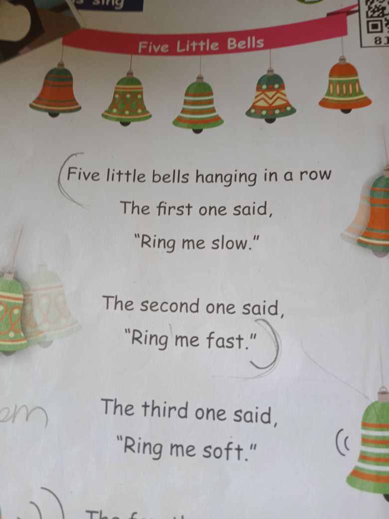 Five Little Bells - English - Assignment - Teachmint