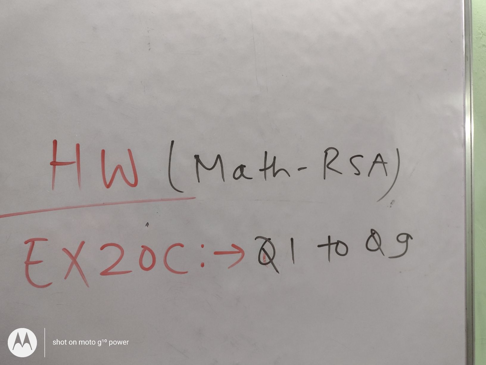 Math(RSA:- HW as Attachment) - Math & Science - Assignment - Teachmint