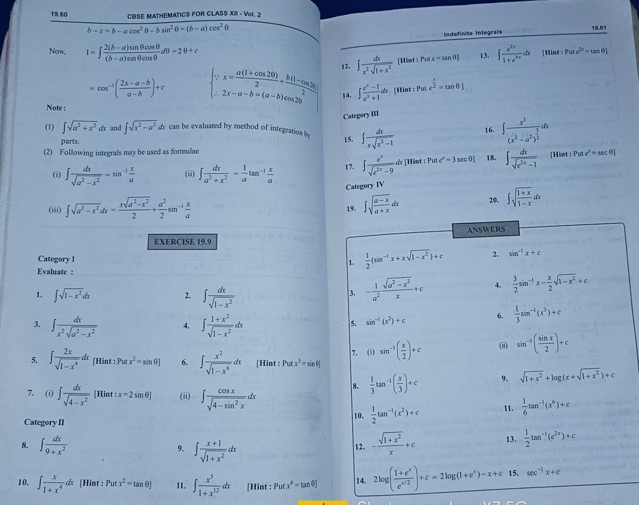 Integration K.C.Sinha - Mathematics - Assignment - Teachmint