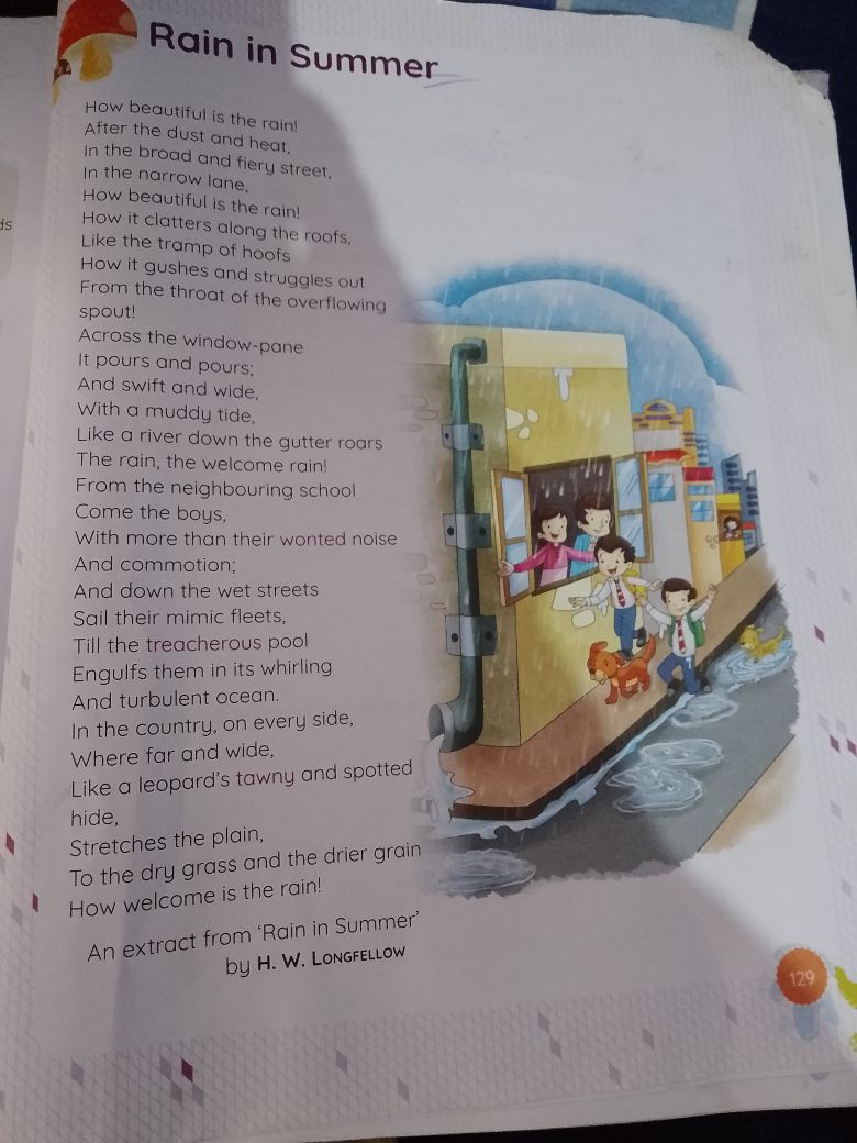 Read&Learn This Poem Rain In Summer - English - Assignment - Teachmint