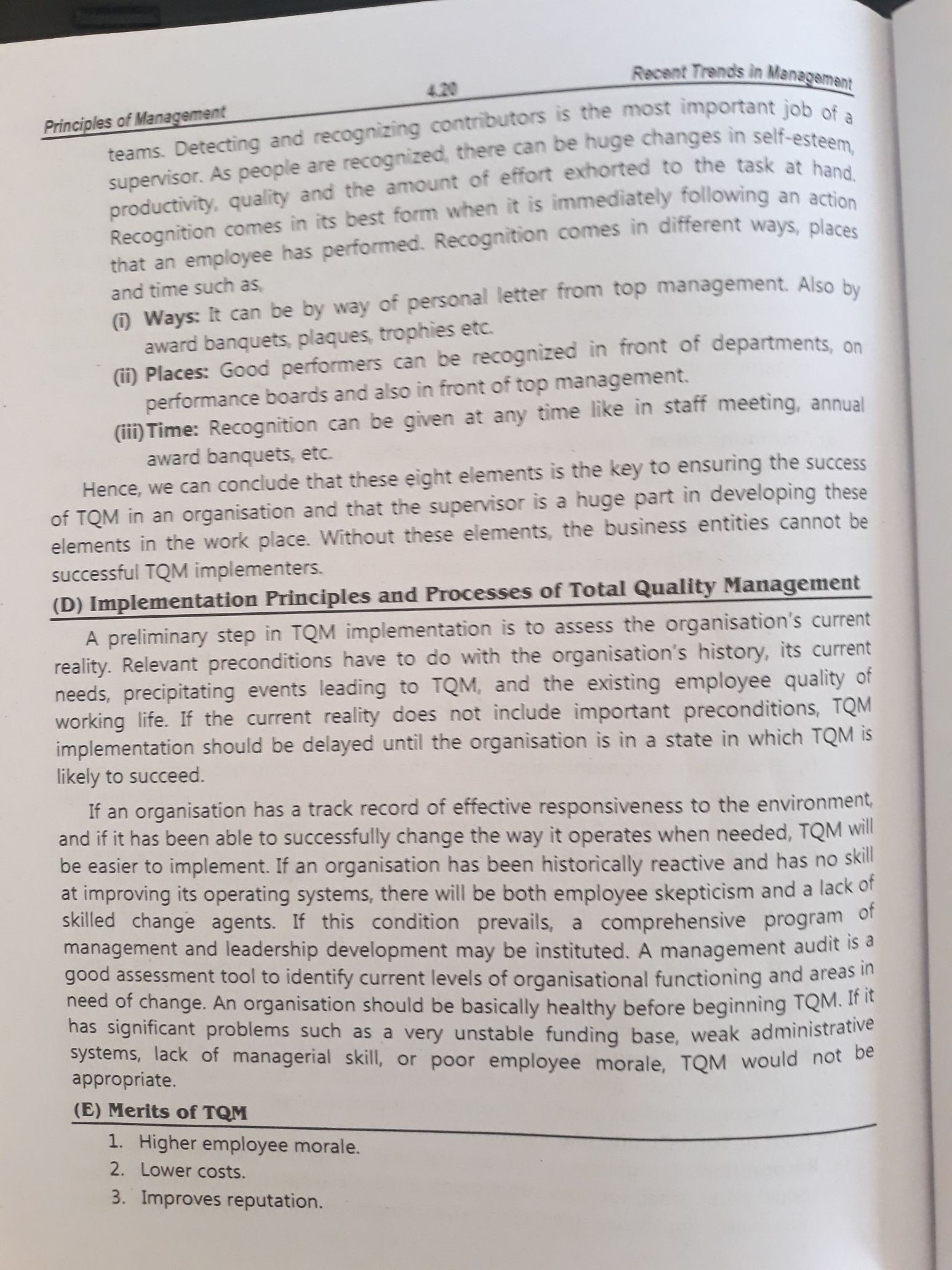 TQM - POM - Notes - Teachmint