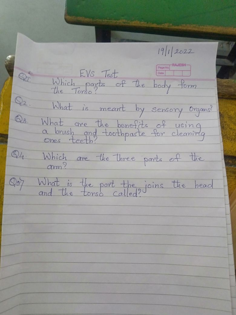 EVS Test - EVS - Assignment - Teachmint